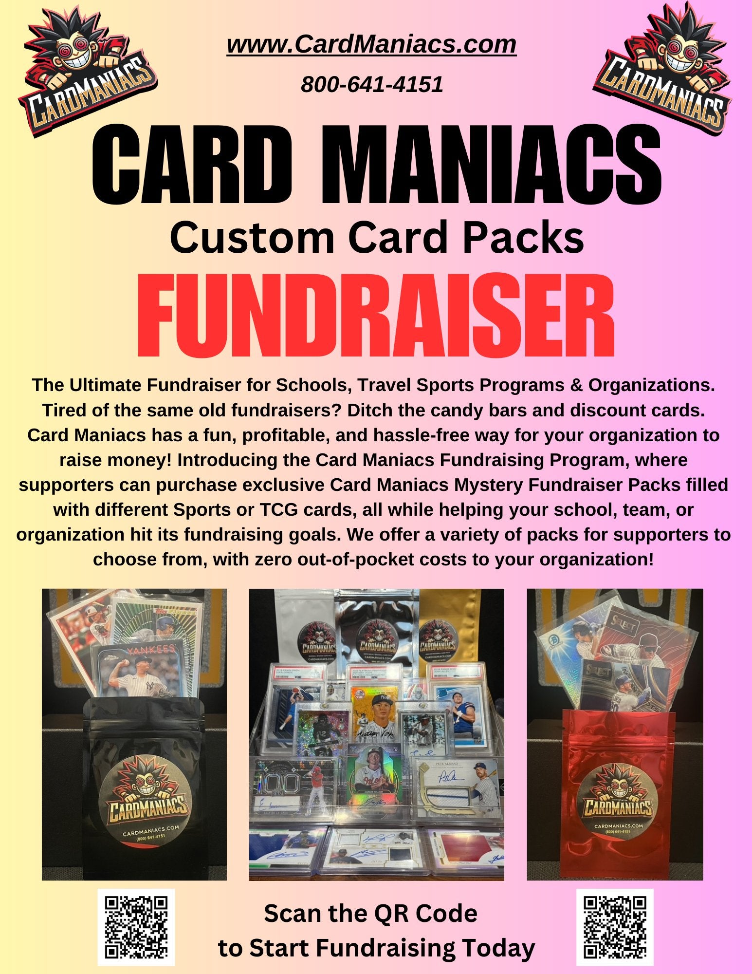 Card Maniacs Fundraiser Card Packs – CardManiacs.com